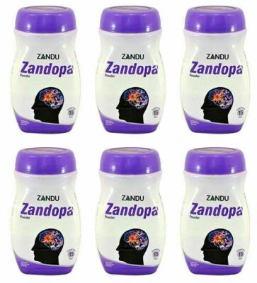 ZANDU Zandopa poudre 200g chacun (paquet 6) soin ayurvédique à base de ...
