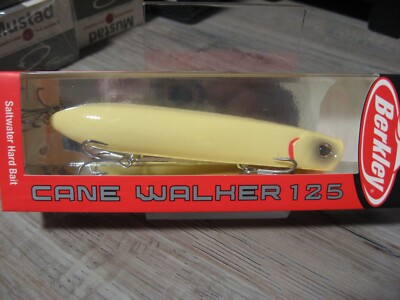 Berkley 5" Cane Walker 125 Saltwater Top Water Fishing Lure 4/5 Oz Bone ...