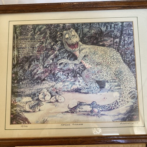 Ron Rodecker Signed Limited Dragon Teasing Grandpa 50/200 1988 | eBay
