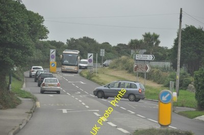 Photo A3 Germoe : The A394 The A394 heads through the village of Germoe ...