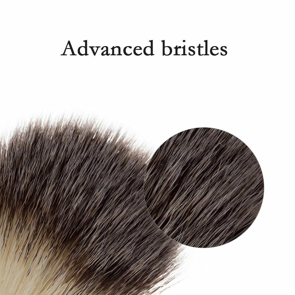 2pack For Men Brush Beard Tool Badger Hair Shaving Barber Wood Handle ...