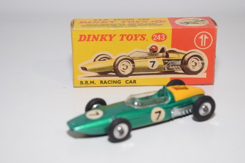 A48 1:43 DINKY TOYS 243 BRM B.R.M. RACING CAR GREEN GOOD BOXED 2 | eBay