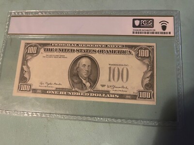 100 dollar bill error overprint front to back. Gold frame top pop ...