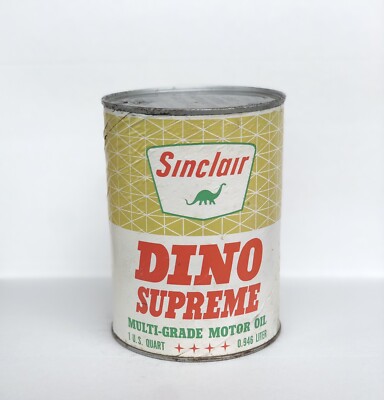 Sinclair Dino Supreme Multi Grade Motor Oil 1 Quart Can | eBay
