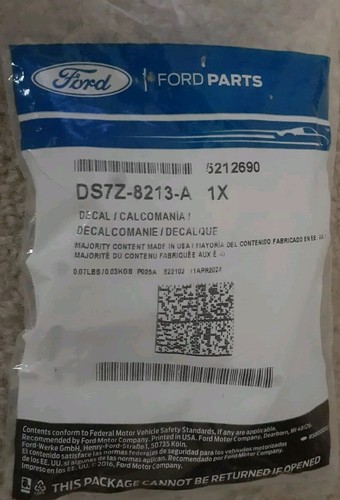 FORD OEM DECAL DS7Z*8213*A for sale online | eBay