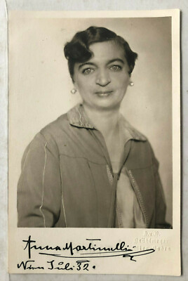Anna Martinelli - Theater / Film - original Autogramm - Größe 14 x 10 ...
