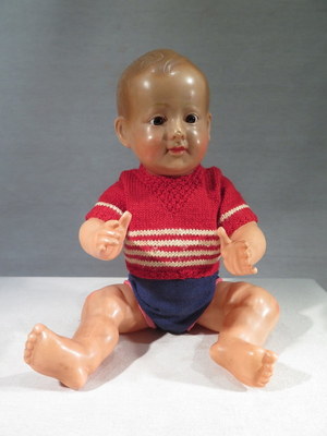 PETIT COLIN Old Bather Little Baby Glass Eyes Sleeper Celluloid Boy | eBay