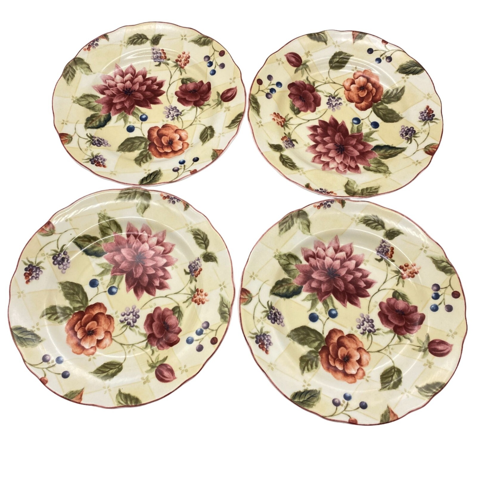 Noble Excellence Splendor Salad plates Plates Lattice Country chic ...