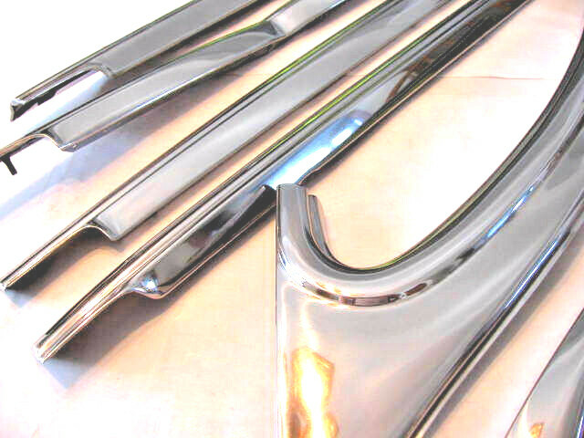 1955 56 57 Chevy 2 Door Sedan Belair Belt Line/Side Window Stainles ...