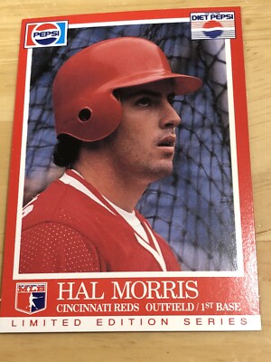 Hal Morris 1991 Pepsi Cincinnati Reds Limited Edition Regional Card ...