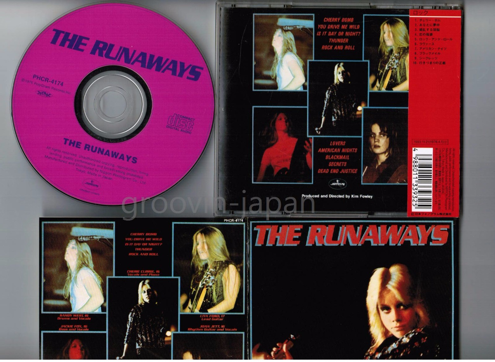 THE RUNAWAYS debut The Runaways JAPAN CD PHCR-4174 w/OBI Joan Jett ...