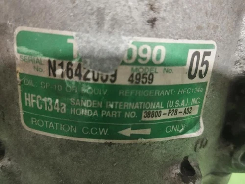 38800-P28-A02 Klimakompressor für HONDA CIVIC 5 PUERTAS (MA/MB) * 2000 ...