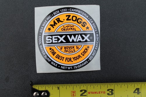 Mr Zog's Sex Wax Surfboard Neon Orange Original SW1A Vintage Surfing ...
