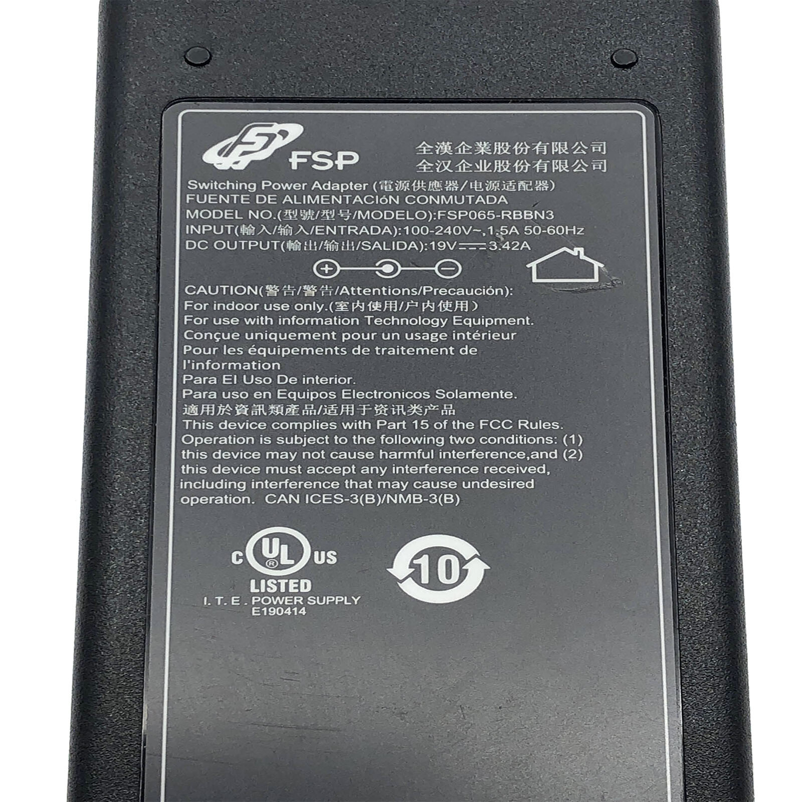 Genuine FSP FSP065-RBBN3 AC/DC Power Supply Adapter 19V 3.42A 65W OEM ...