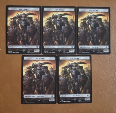 (5) Orc Army #006 Tokens Lord of The Rings LTR | eBay