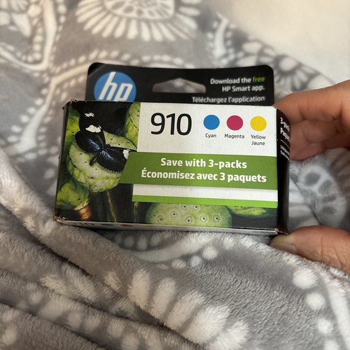 Genuine HP 910 Color Ink Cartridges Combo Pack - Cyan Magenta Yellow ...