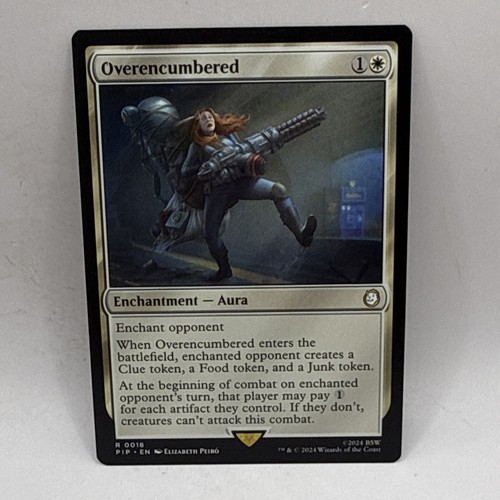 Overencumbered Universes Beyond: Fallout (PIP) Regular Near Mint MTG ...