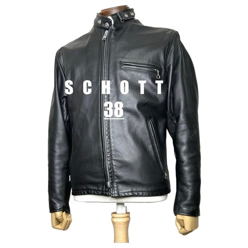Schott 641 Single Riders Leather Jacket 38 Detachable Liner USA Made ...