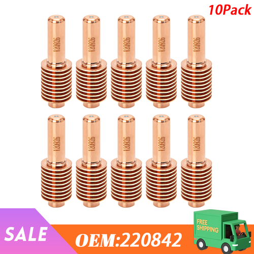 10PCS 220842 Plasma Cutter Electrodes Fit Hypertherm Powermax 45XP/65/85/105 | eBay