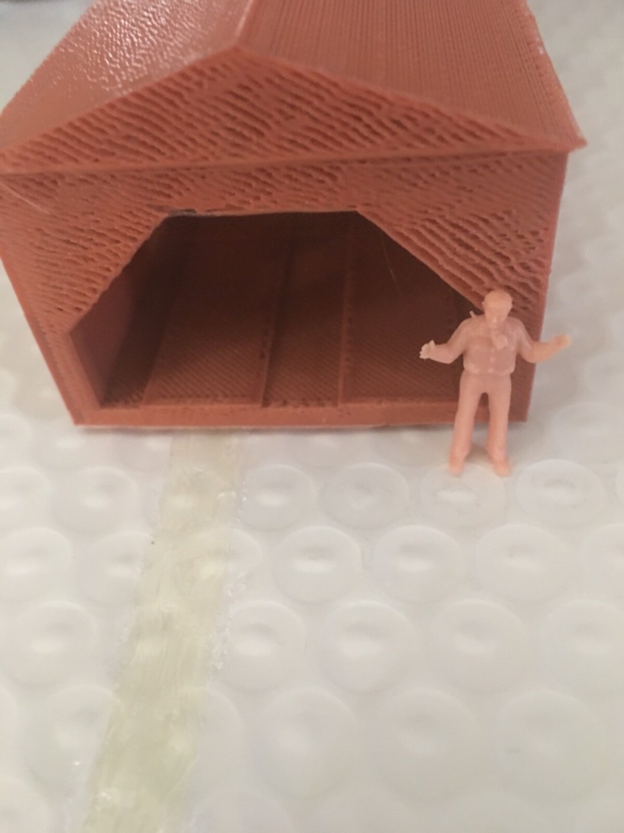 Ho Scale Covered Bridge Cardstock Structures For Model Railroads And