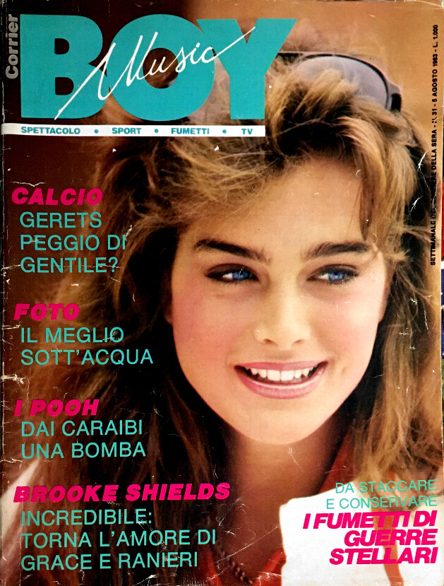 BROOKE SHIELDS Boy Music Italian Magazine August 1983 | eBay