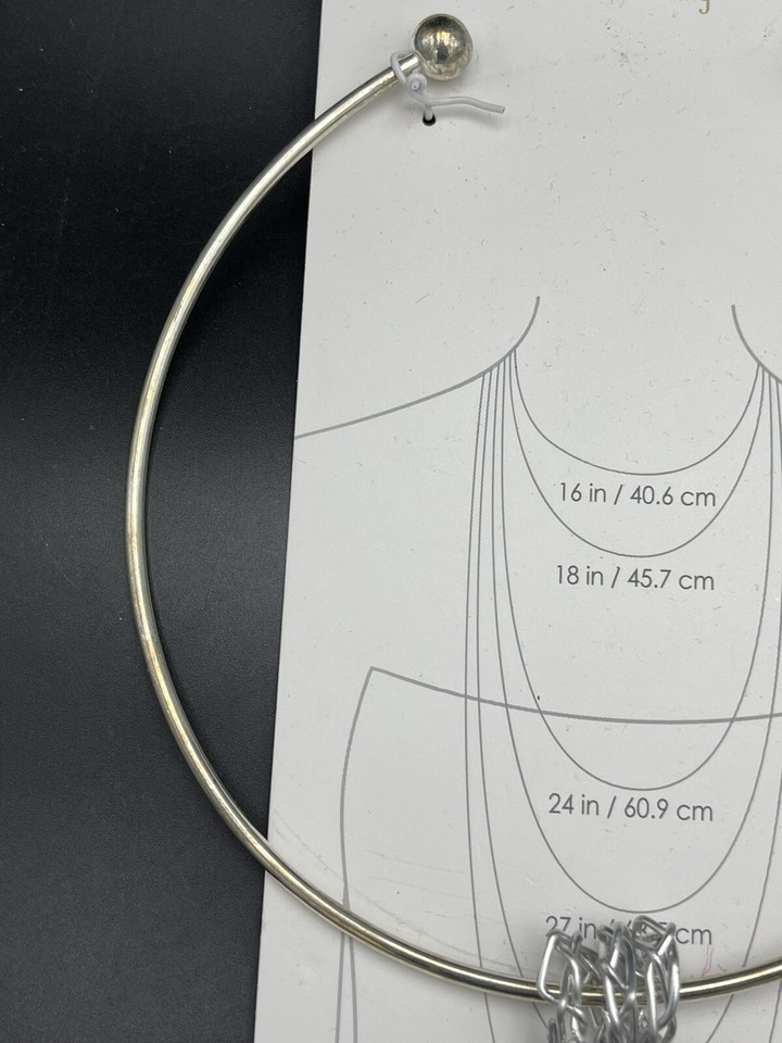 Vtg. Silver Wire Choker Necklace Silver Color Wire Wrapped Tiger Eye ...