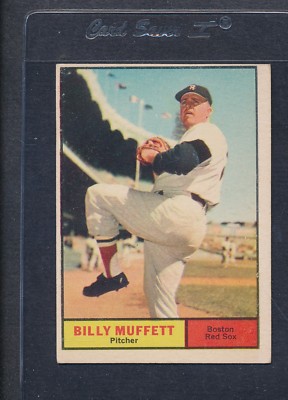 1961 Topps #016 Billy Muffett Red Sox VG *4469 | eBay