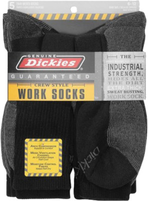 Dickies Genuine Mens Crew Work Socks 5-Pair | eBay