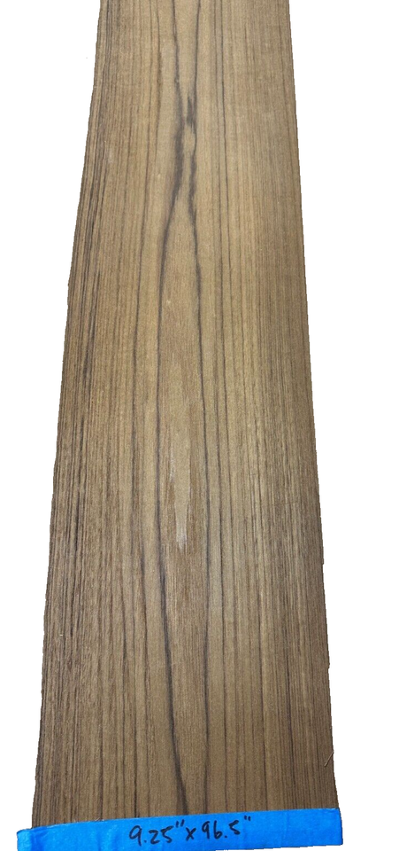 Teak Quarter Cut grain wood veneer 9.25" x 96.5" raw 1/42" thickness | eBay