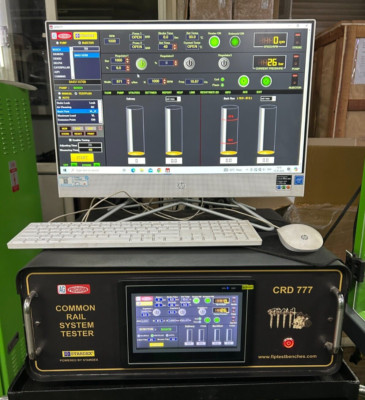 Common Rail Injector & Pump Tester with Digital Flowmeters, Test data ...