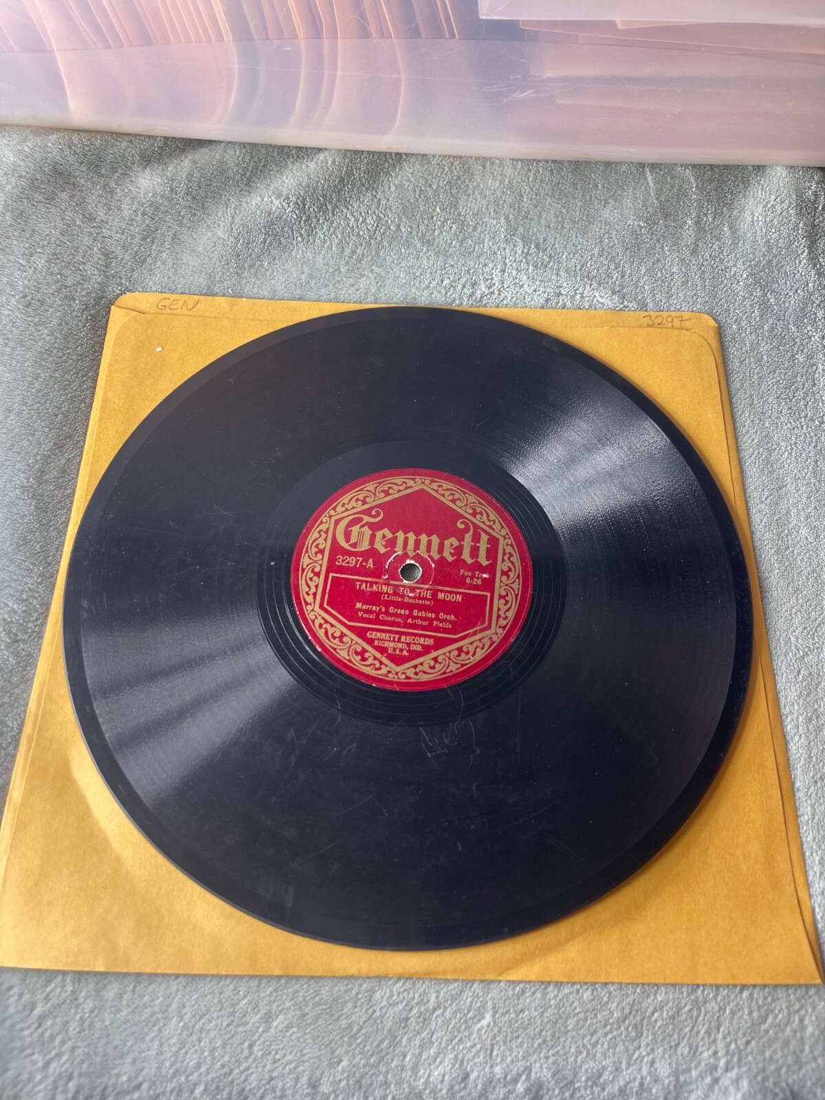 GENNETT Record 78 rpm 3297 TALKING TO THE MOON / LINGERING | eBay