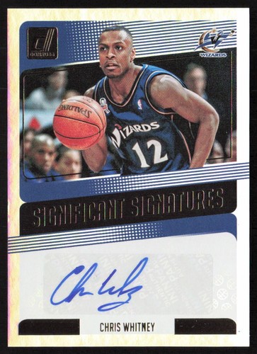 2018-19 Donruss Significant Signatures Chris Whitney #SS-CWT Washington ...