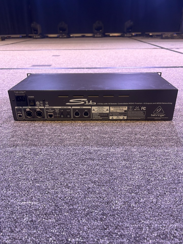 Behringer S16 Digital Stage Box 16-Input 8-Output | eBay