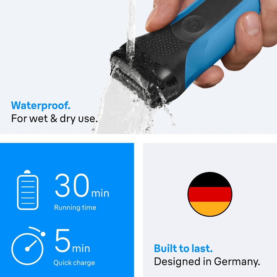 Braun Series 3 Shave&Style 310BT Electric Shaver, Wet & Dry Razor for ...