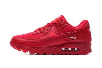🔥New Nike Air Max 90 OG All Red Men's Comfortable Running Shoes FREE ...