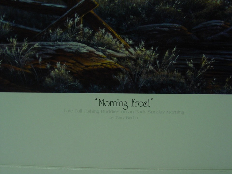 Terry Redlin " Morning Frost" Christmas Print with COA 24" x 14". Mint ...