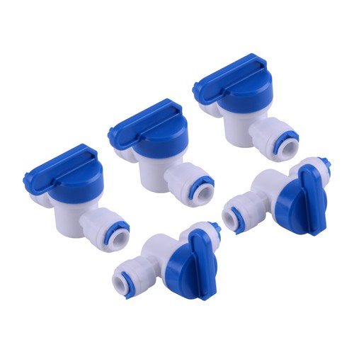 5 Inline Ball Valve Quick Connect Shut off Push Fit For RO Water ...