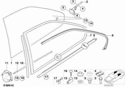 BMW Genuine Left Passenger Side Nearside NS Covering Fits E36 ...