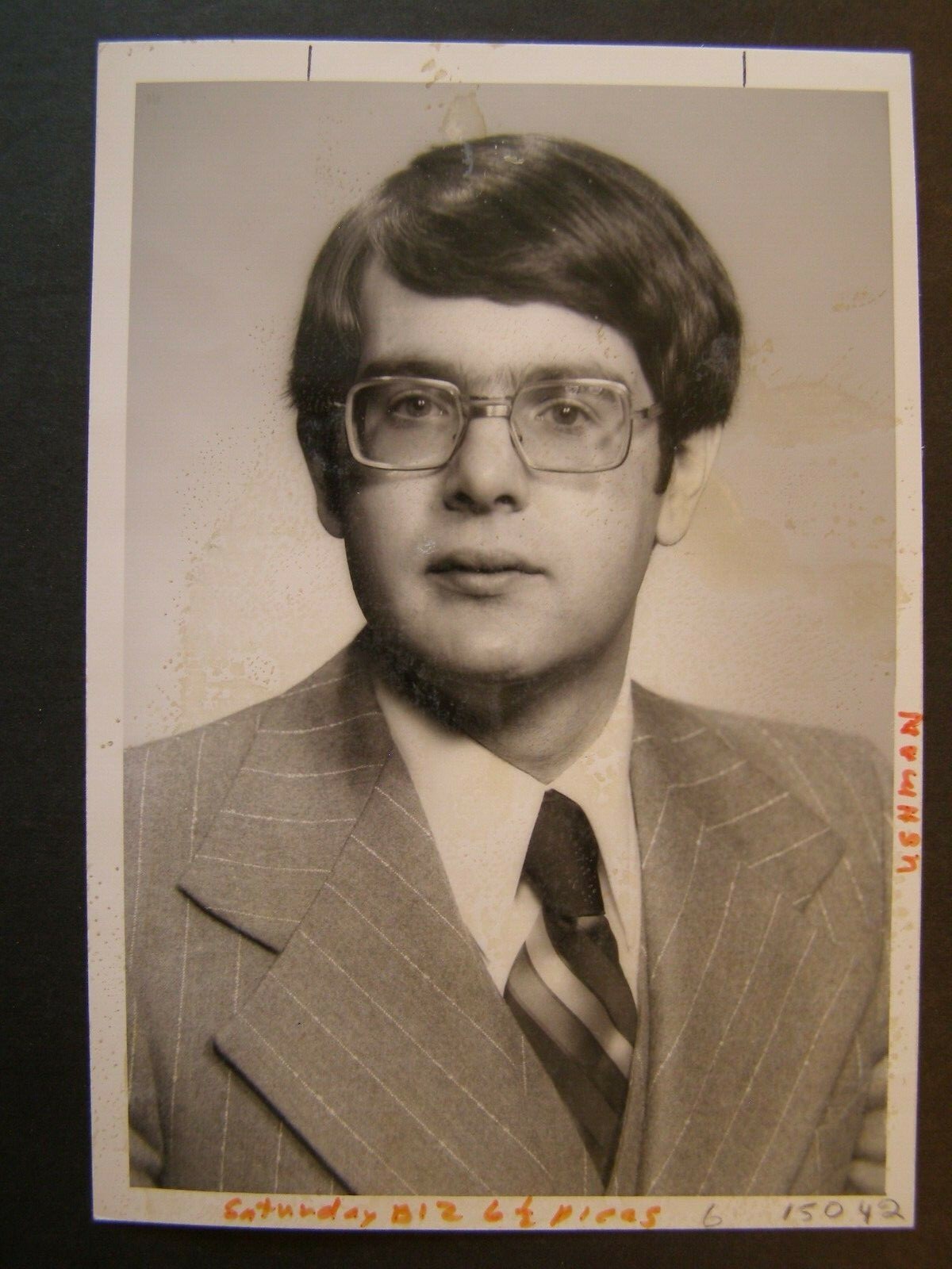 Glossy Press Photo 1976 Wayne M Ushman Investment Analyst State Mutual ...