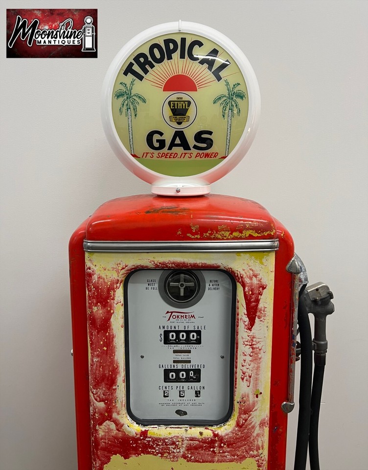 Rustoration 1940’s TROPICAL GAS Tokheim 39 Gas Pump - Gas & Oil | eBay