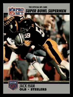 Jack Ham 1990 Pro Set Super Bowl XXV Silver Anniversary #96 Supermen ...
