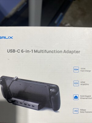 JSAUX Docking Station Deck USB -C 6-in-1 Multifunction Adapter Model ...