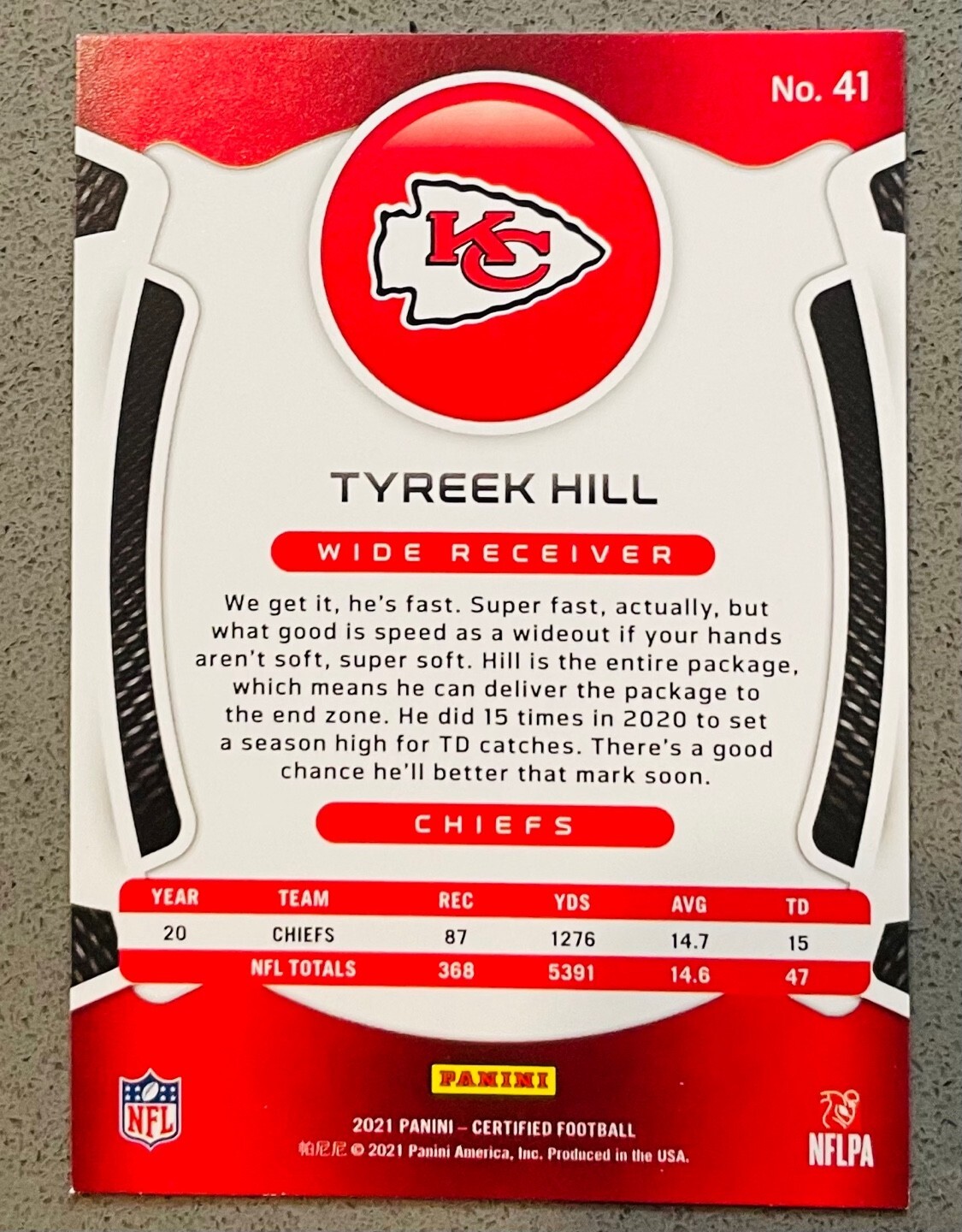2021 Panini Certified - #41 Tyreek Hill for sale online | eBay