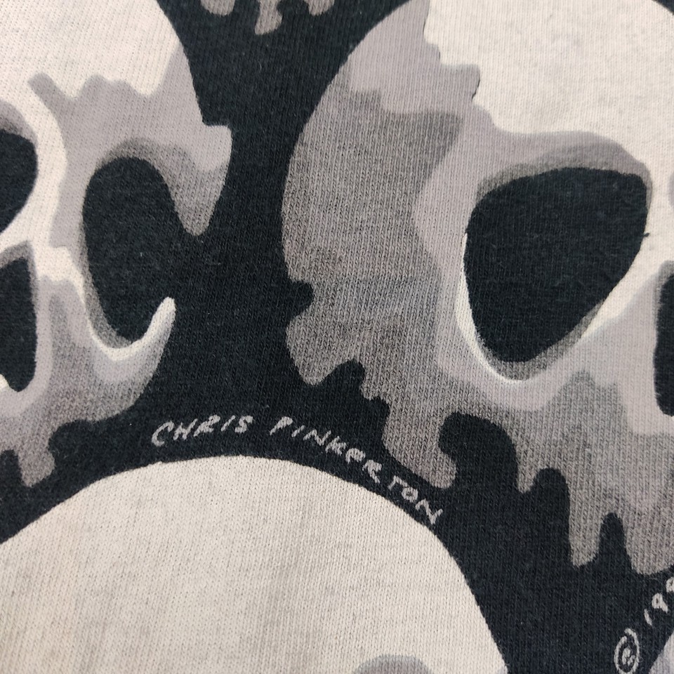 Liquid Blue Skull T-Shirt 1992 Chris Pinkerton Travis Scott Large ...