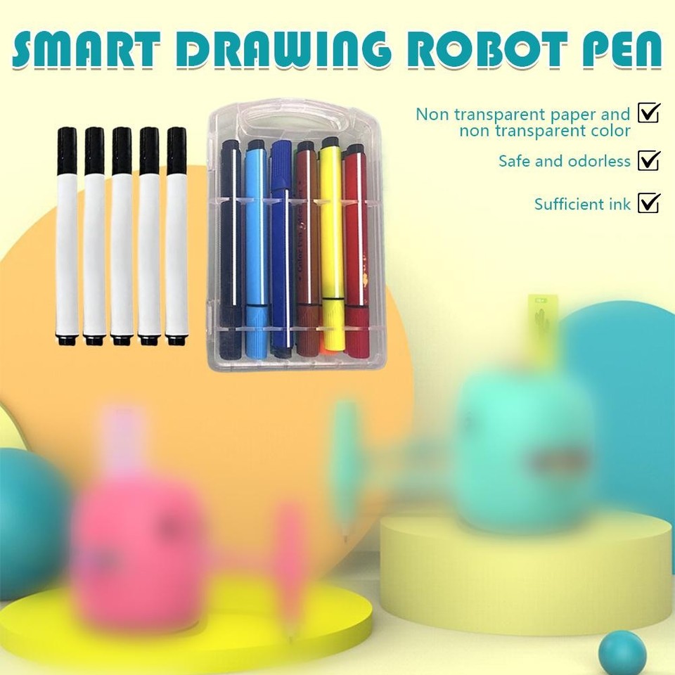 Smart Drawing Robot Pen - Smooth Universal Colorful Complete ...