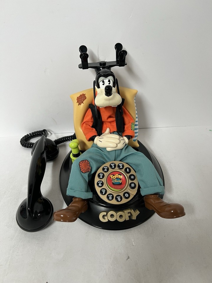 Disney Telemania Goofy Animated Talking Landline Corded Telephone Phone ...