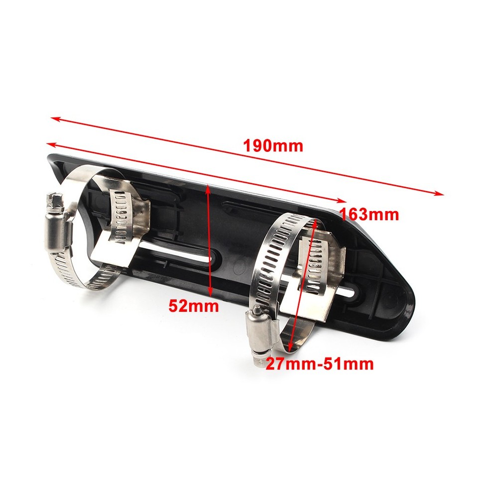 Universal Exhaust Muffler Pipe Heat Shield Cover Heel Guard Black | eBay UK