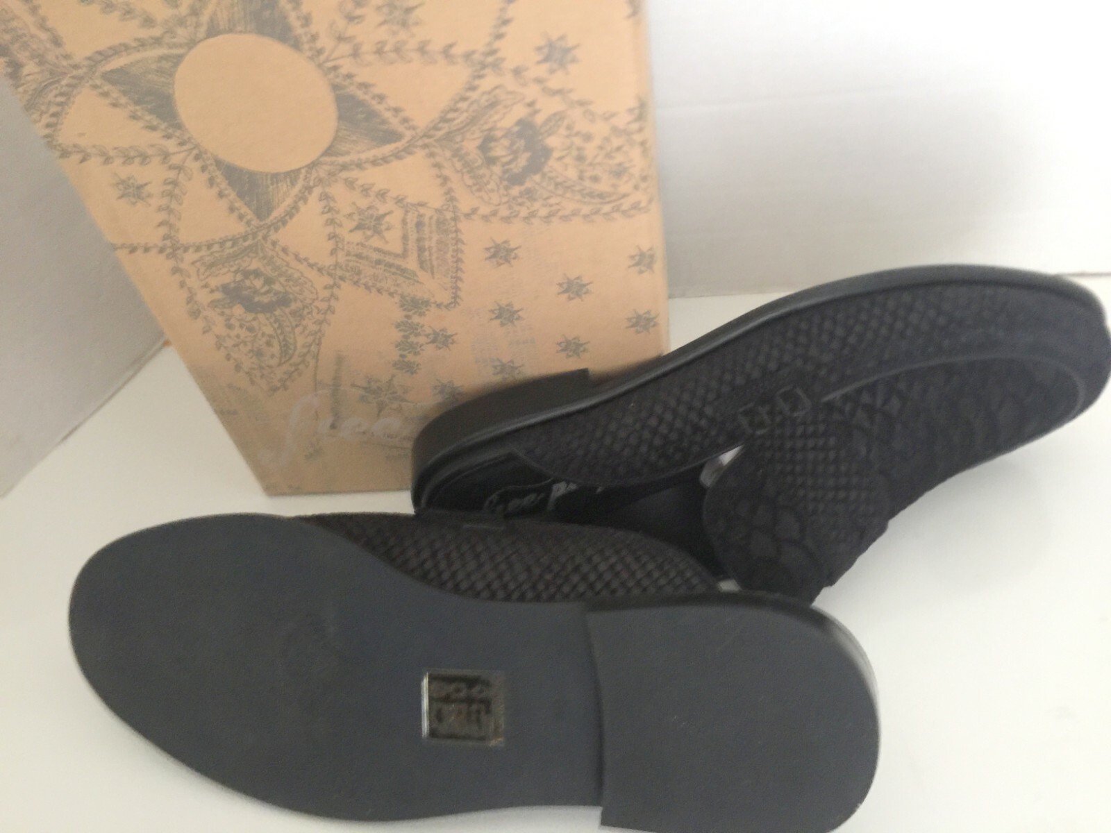 Free People Rowan Penny Loafer Mule Suede Black 40 (9-9.5) | eBay