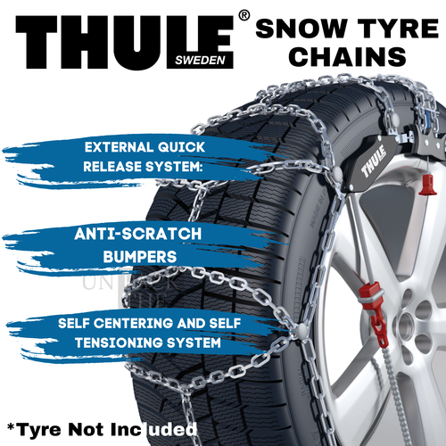 Thule Snow Chains For Cars Tyre Self-Tensioning System Quick Release XS ...