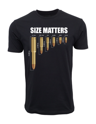 TWIST OF HUMOR SIZE MATTERS NOVELTY T SHIRT | eBay